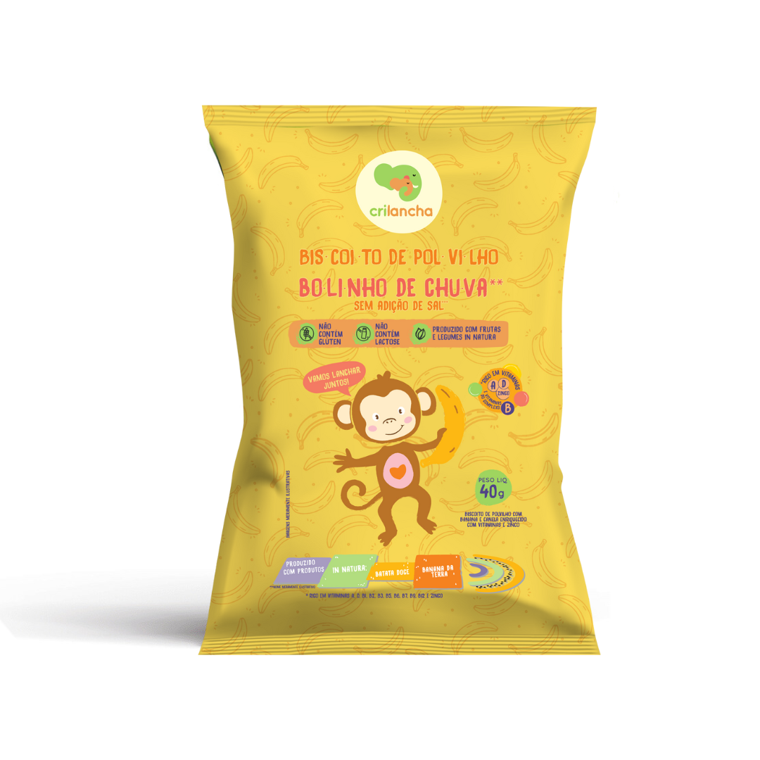 Biscoito de polvilho - Bolinho de chuva 40g – Crilancha